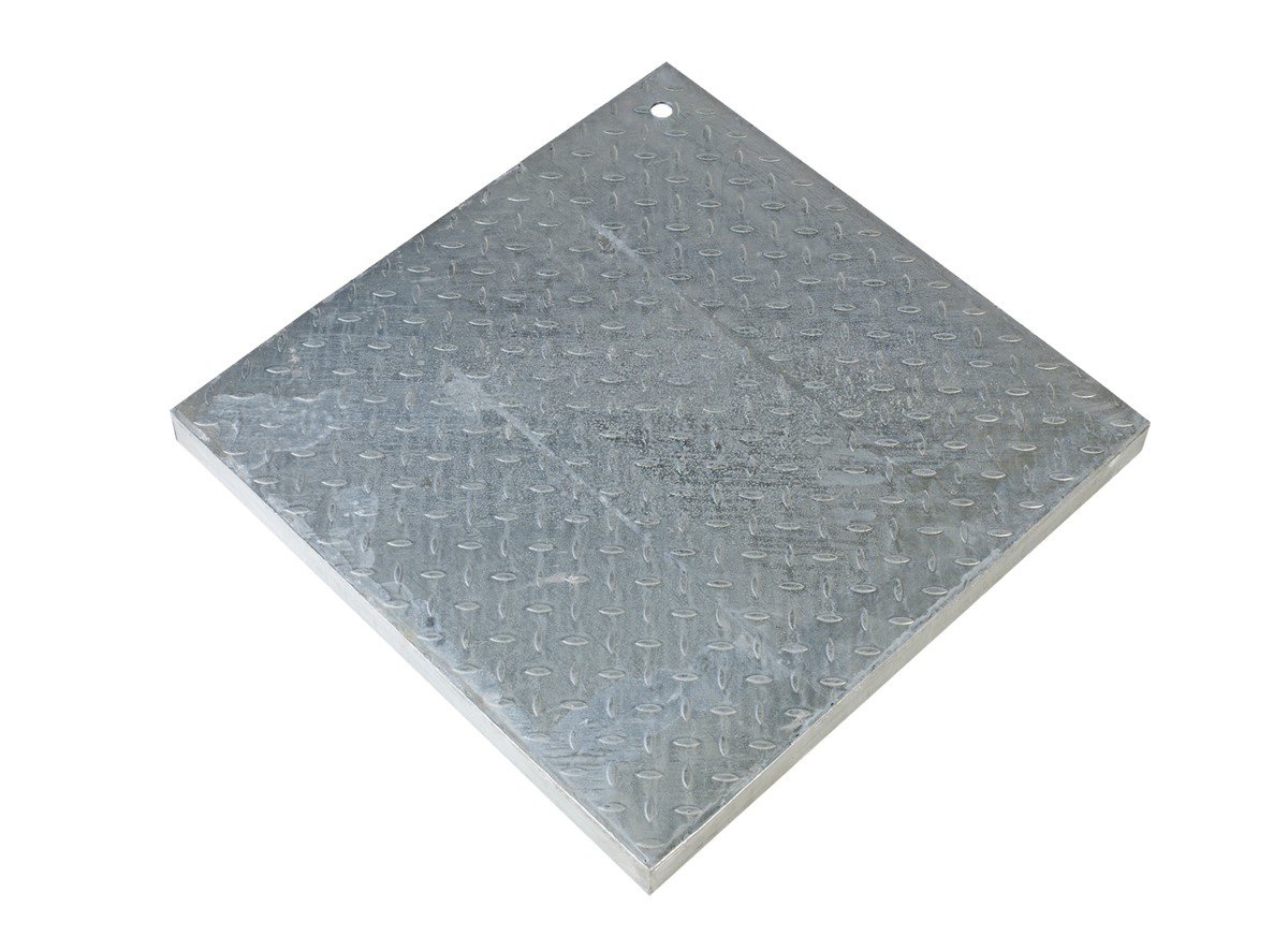 Reln Series 600 Pit Checker Plate Galvanised Class B Cover — DIRECT RAW ...