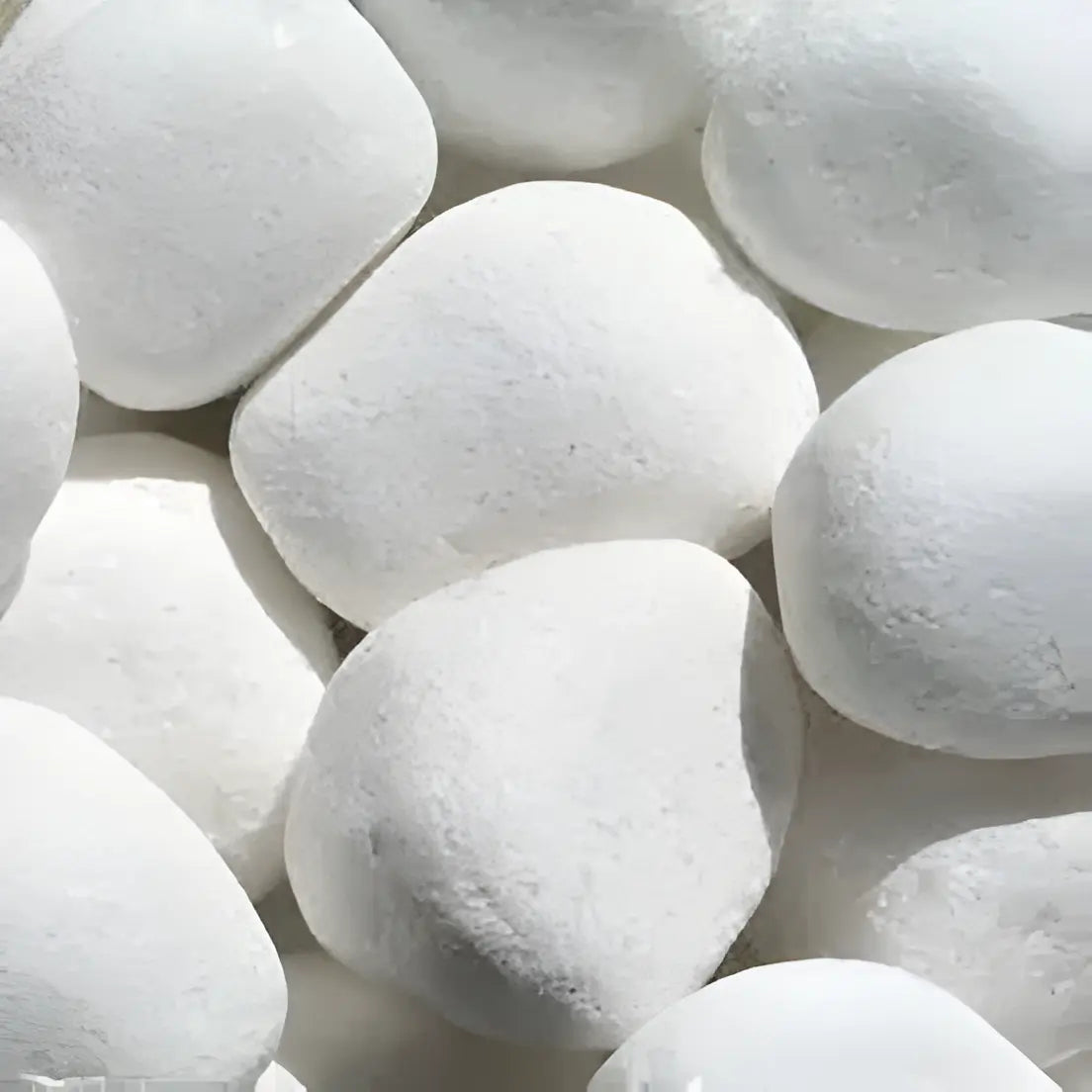 Snow White Pebbles For Landscaping White Stones For Garden — DIRECT RAW ...