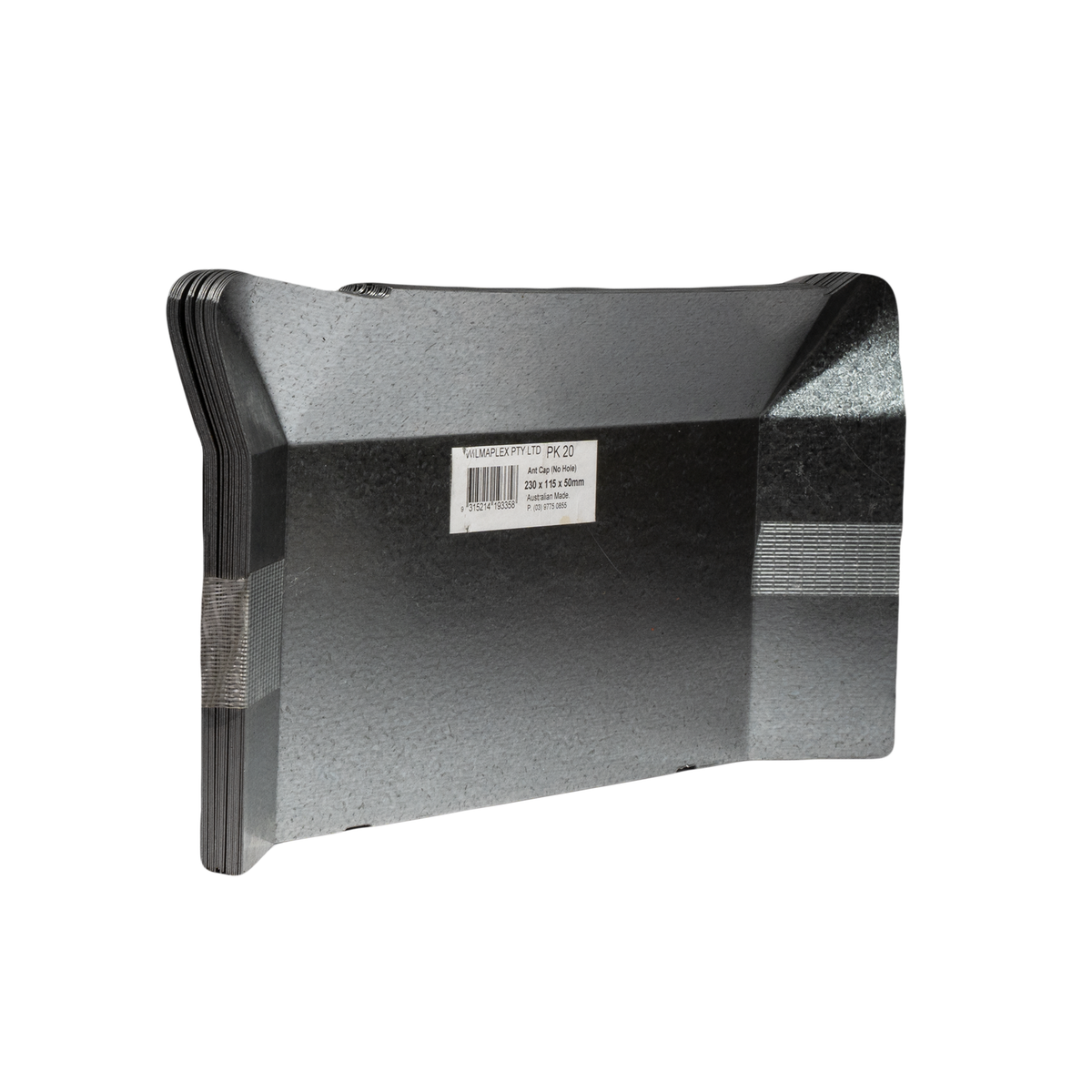 Ant Cap | Half Size Galvanized 230mm x 115mm x 50mm | Wilmaplex ...