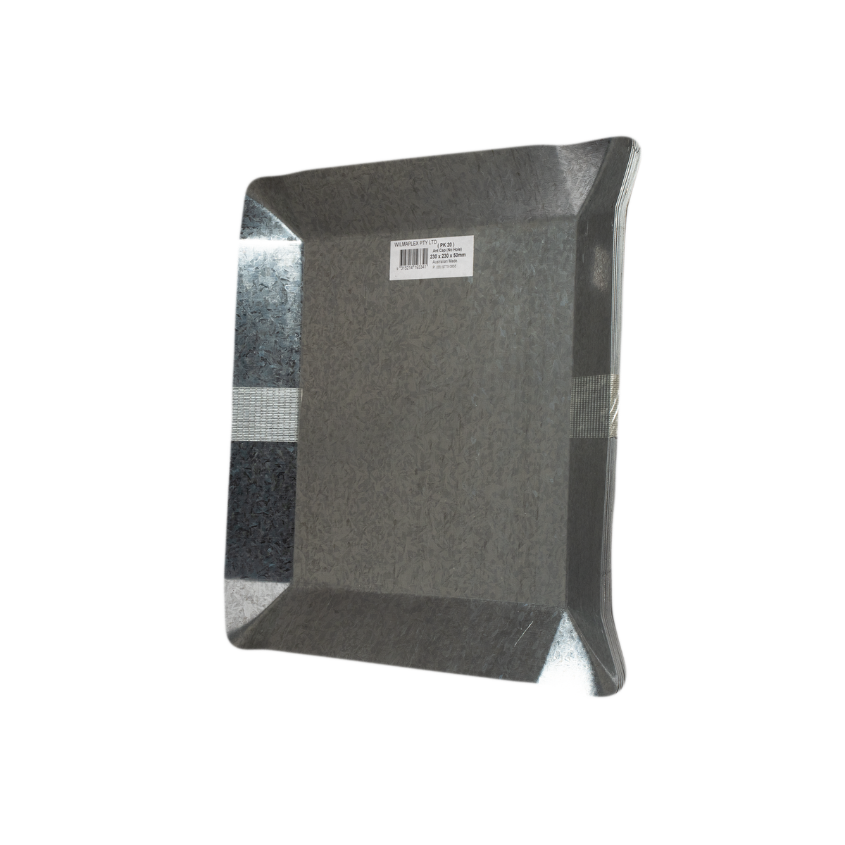 Ant Cap | Full Size Galvanized 230mm x 230mm x 50mm | Wilmaplex ...
